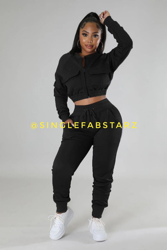 BANCA BLACK TRACKSUIT | Single Fabstarz