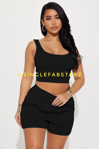 CAREESHA BLACK SET | Single Fabstarz