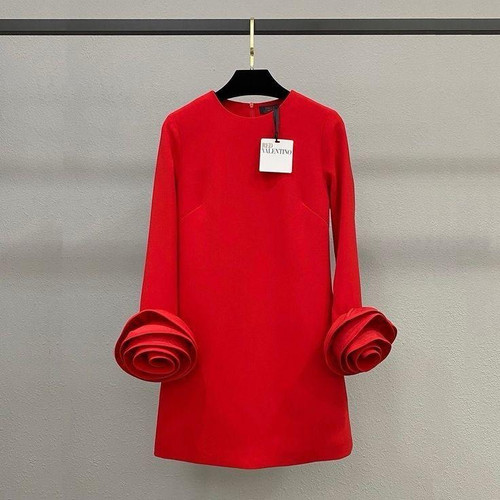 PRIMA RED LUXE DRESS | Single Fabstarz