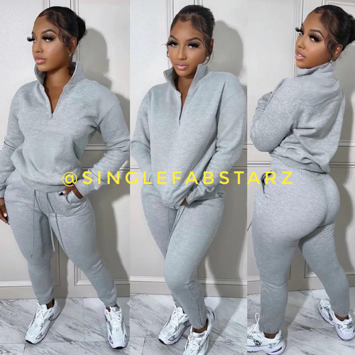 CARDI GREY SET | Single Fabstarz
