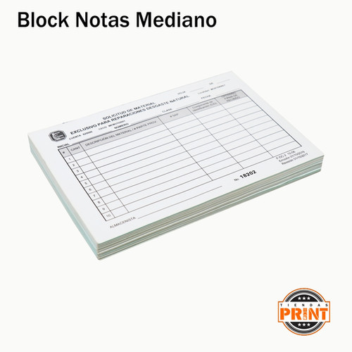 Block de notas mediano | tiendasprint