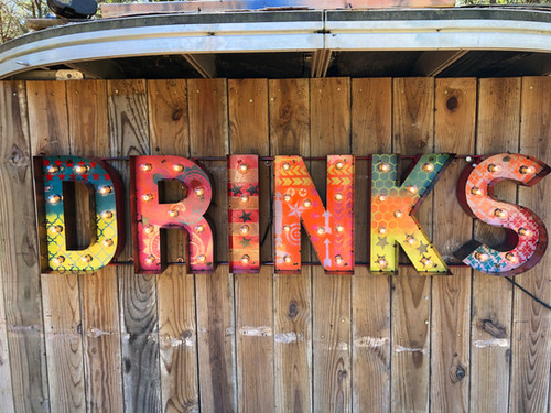 Vintage "DRINKS" Marquee Sign | Nashville Bar & Eatery