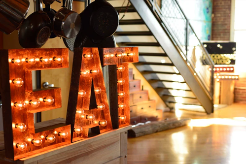 "EAT" Marquee Sign | Vintage Cafe & Kitchen Signs Nashville