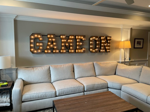 "GAME ON" Marquee Sign | Vintage Arcade & Game Room Decor