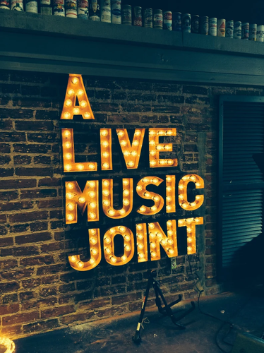 "A Live Music Joint" Sign | Nashville Bar & Venue Signs