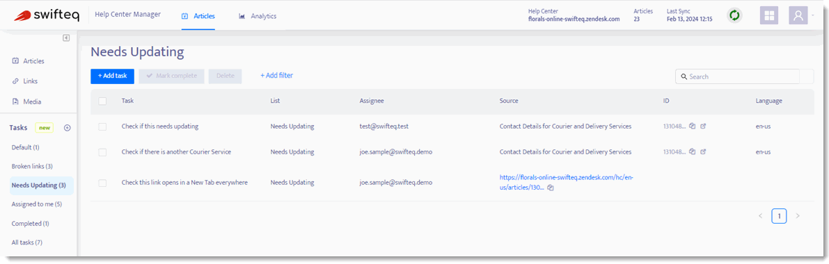 Introducing Tasks: Streamline your Help Center Workflows