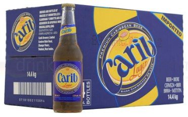 Carib Larger Beer, 24 Pack 12 fl oz Glass Bottle | Roundabout