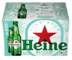 Heineken Silver Lager Beer, 24 Pack 12 fl oz Glass Bottle | Roundabout
