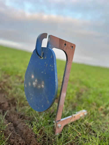 200mm Gong & Small Stake Combo | The Steel Target Co