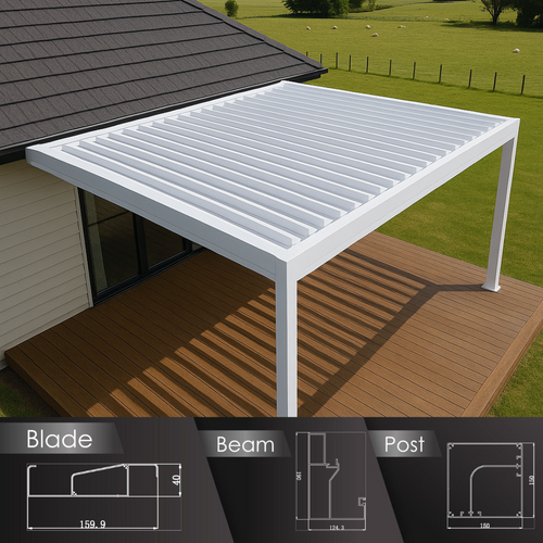 Step Up Louvre - 3m x 5m | Shade Master