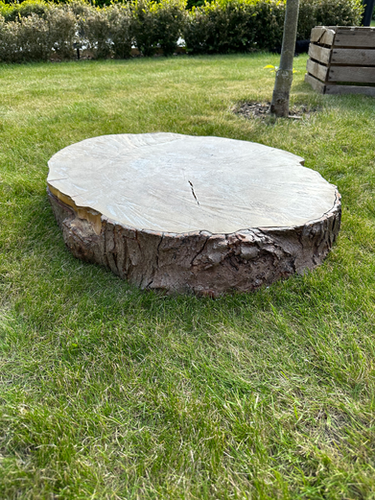Extra large rustic log slice cake board | TheStablesPropHire