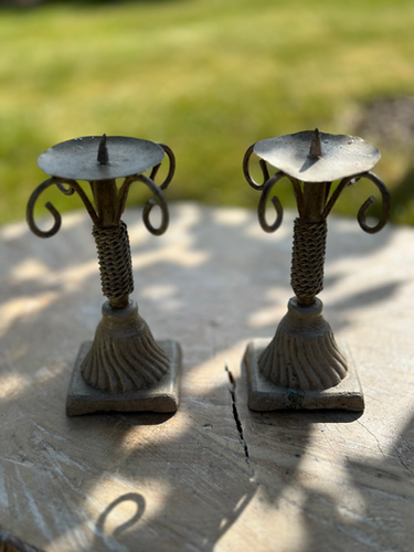 Pair of gothic style candlesticks | TheStablesPropHire