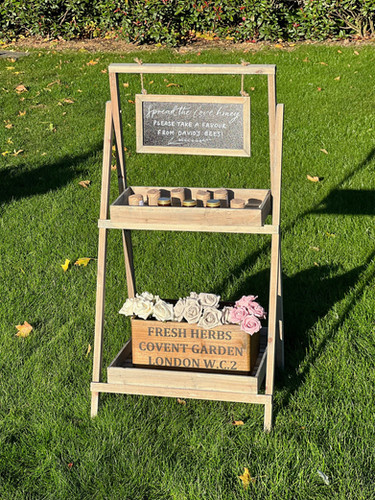 Two tier display stand | TheStablesPropHire