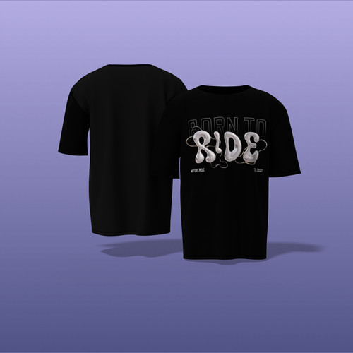 Motoverse Born to Ride T-Shirt - Black (Official Branded Motoverse ...