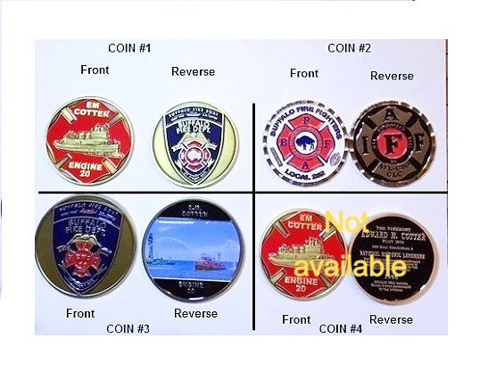 Two Sided Challenge Coin | fireboatcotter