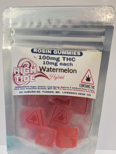 Rosin Gummies 100mg | High Tide Edibles