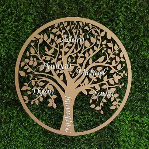 Personalised Tree of Life | wooden-letters