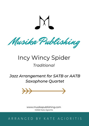 Incy Wincy Spider - Jazz Arrangement for Saxophone Quartet | Musika ...