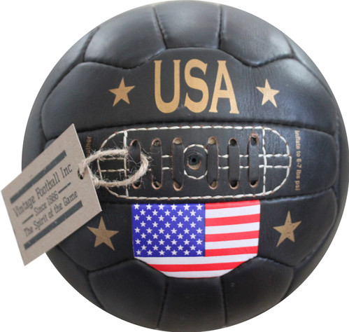 USA | 1960's Retro Soccer Ball | 100% Leather | vintagefootballinc