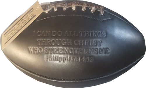 Philippians 4:13 | Retro Football | Hand Crafted | 100% Leather | Gift ...