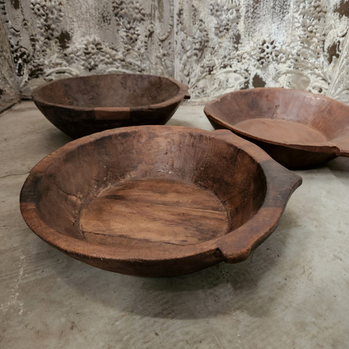 Original Wooden Indian Parat Plate | le-roe