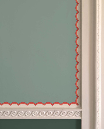 Scalloped Border in Coral | Ottoline