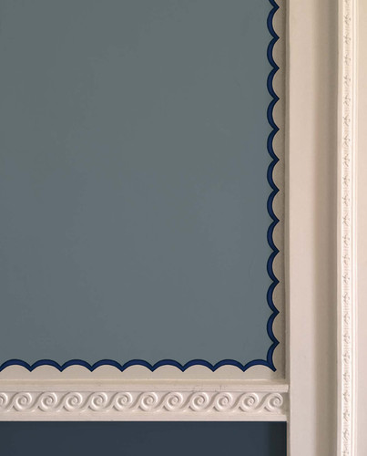 Scalloped Border in Dark Blue | Ottoline