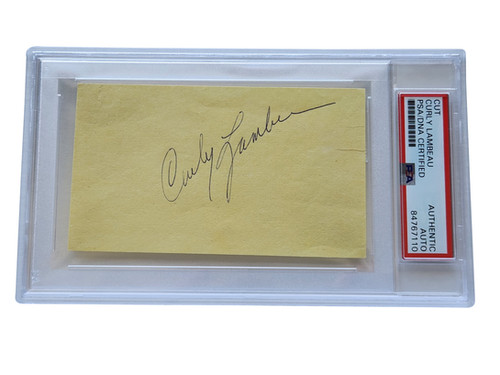 Curly Lambeau Signed Cut Autograph PSA | True Hit King