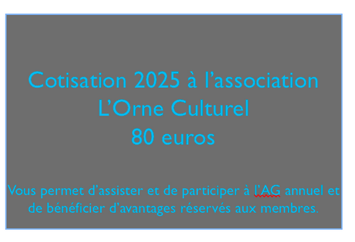 Cotisation 2025 | Normandie Passion