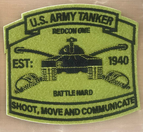 U.S. ARMY TANKER GREEN PATCH | Redcon one