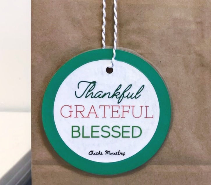 Free Printable Gift Tags: Thankful Grateful Blessed