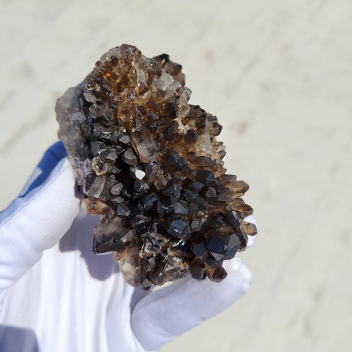 Smokey Quartz, display piece, "hedgehog"/explosion type growth. | Valk ...