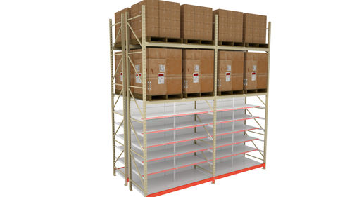 3D Model - Integrated Pallet Rack | 3D RETAIL