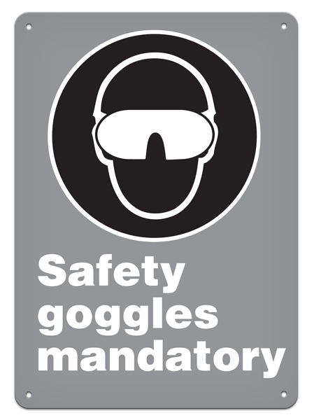 MANDATORY - Safety Goggles Mandatory | incom-manufacturing