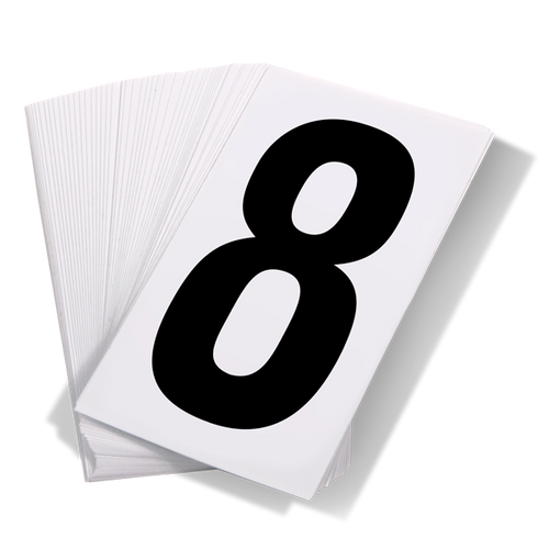 Placard UN Number: 8 (50/pkg) | INCOM Manufacturing