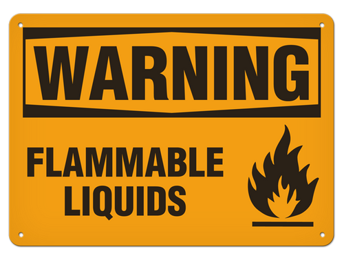 INCOM | WARNING - Flammable Liquids Safety Sign