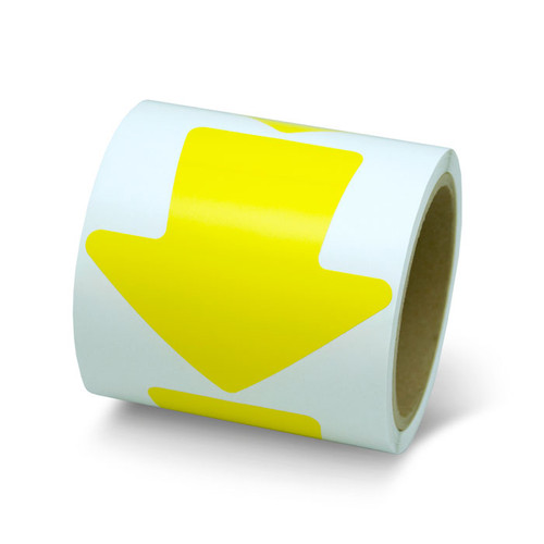 Vinyl Floor Arrows: Yellow (4") | INCOM Manufacturing