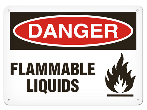 INCOM | DANGER - Flammable Liquids Safety Signs