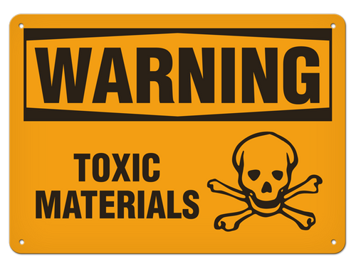 INCOM | WARNING - Toxic Materials Safety Sign