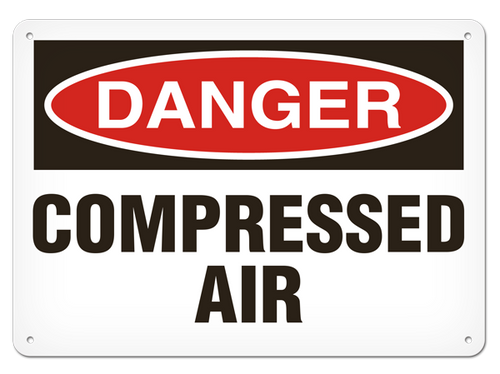 INCOM | DANGER - Compressed Air Safety Sign