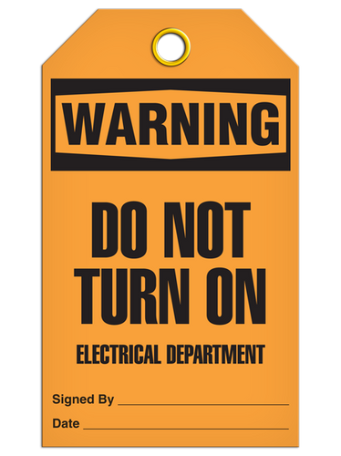 WARNING - Do Not Turn On Electrical Department | incom-manufacturing