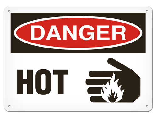 INCOM | DANGER - Hot Safety Sign