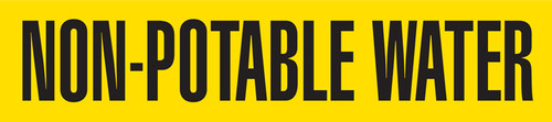 Pipe Marker Roll: NON-POTABLE WATER | INCOM Manufacturing