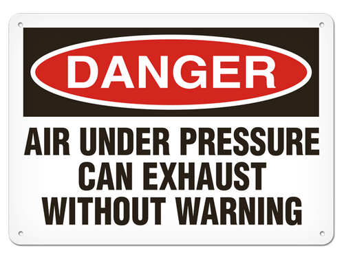 INCOM | DANGER - Air Under Pressure Safety Sign