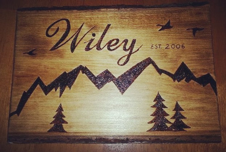 Custom Wood Burned Signs