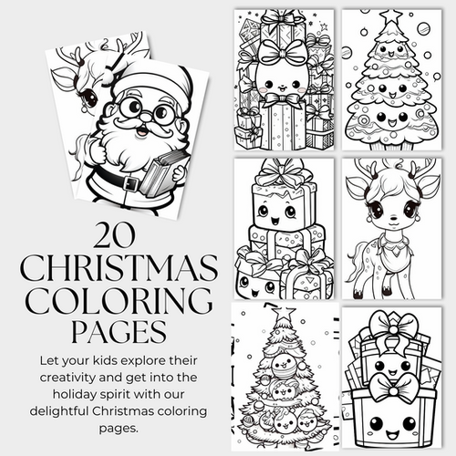 Magical Christmas Coloring Pages for Kids | For The Love Of Life