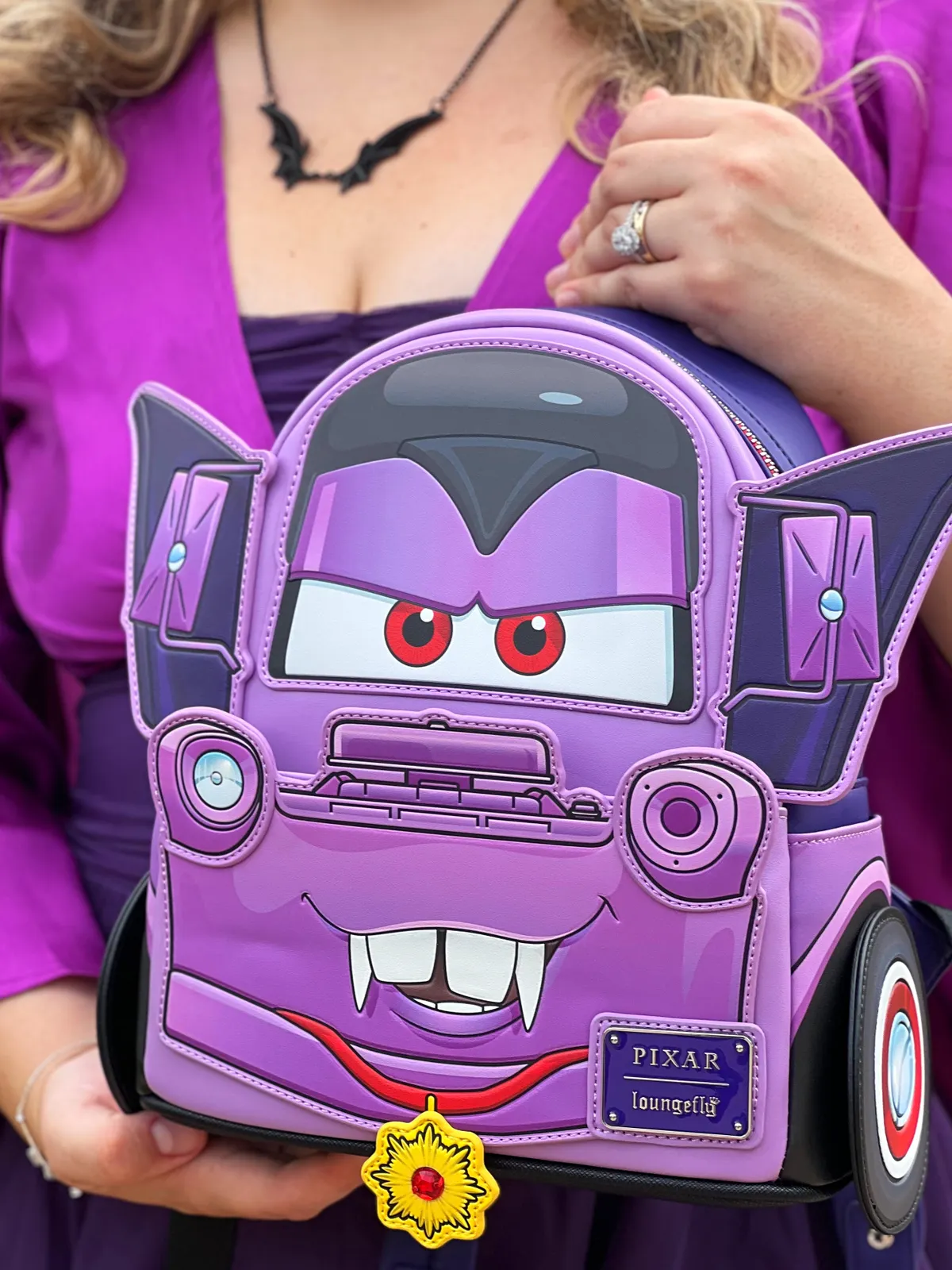 Loungefly- Pixar Cars Vampire Mater Mini Backpack | GenieWishesEmporium