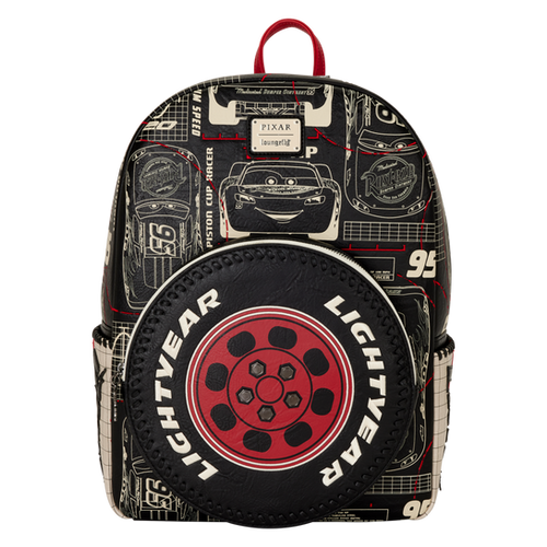 Loungefly- Disney Pixar- Cars - Full-Size Backpack | GenieWishesEmporium