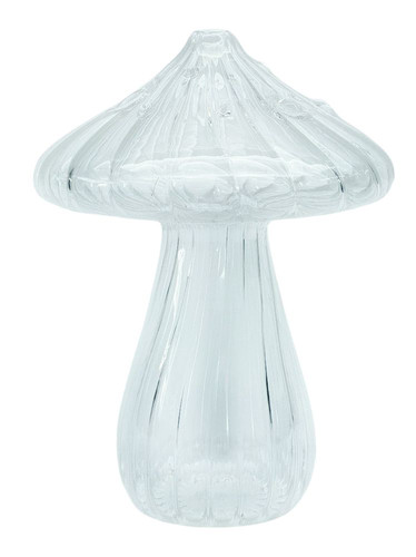 Toadstool Bud Vase - Clear | GenieWishesEmporium