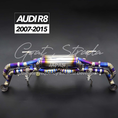 AUDI R8 2007-2015 v8/v10 Titanium Valved F1 sound Rear Exhaust system ...